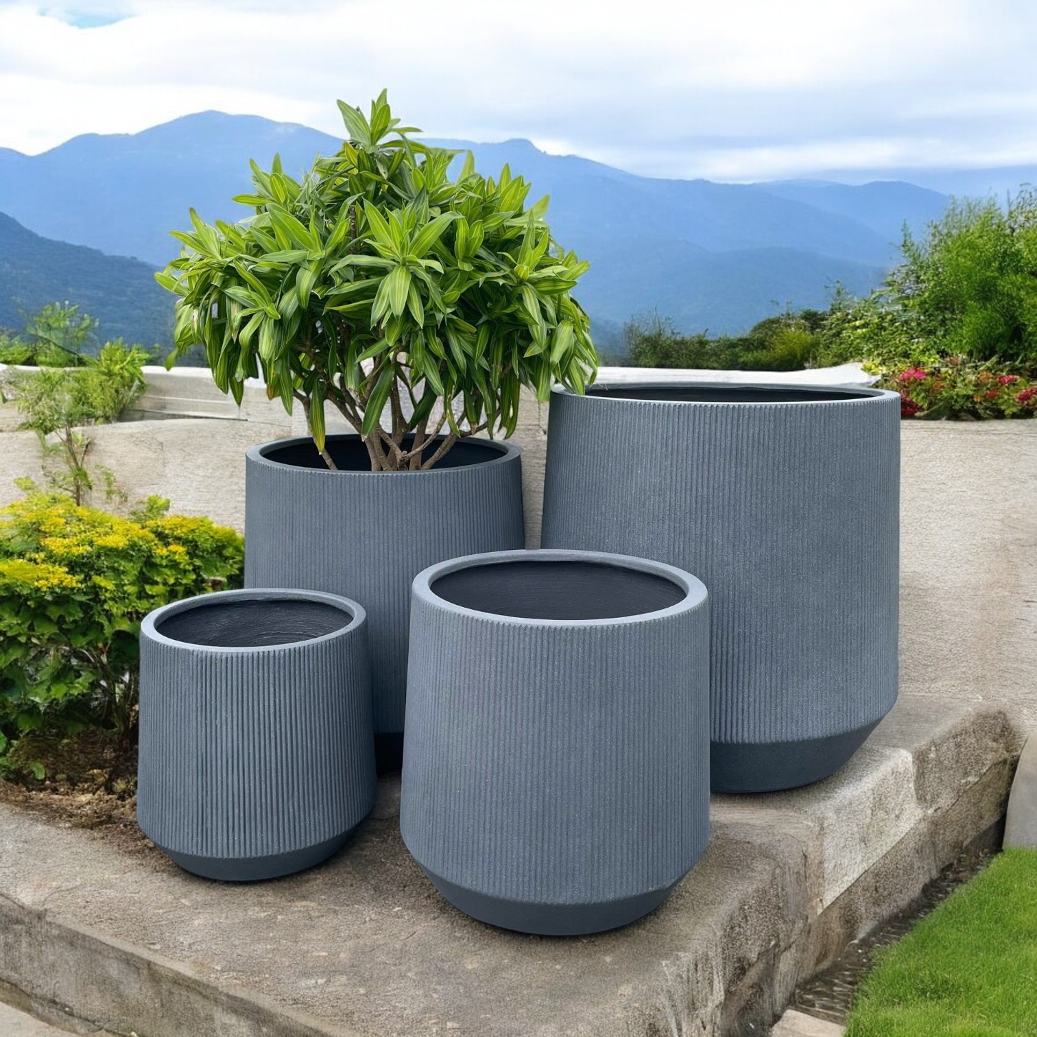 Granite Textured Planter